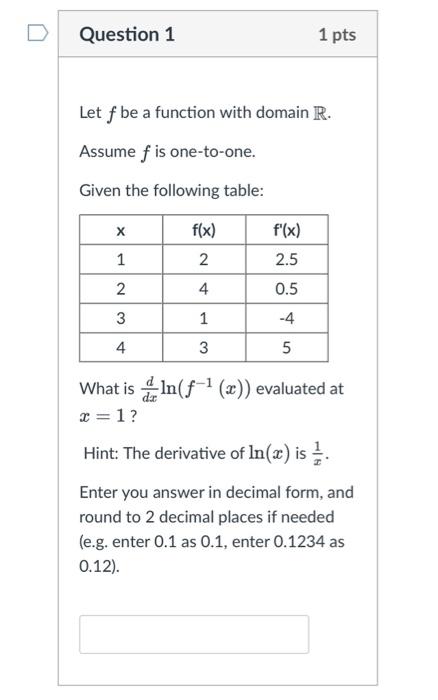 Solved Let f be a function with domain R. Assume f is | Chegg.com