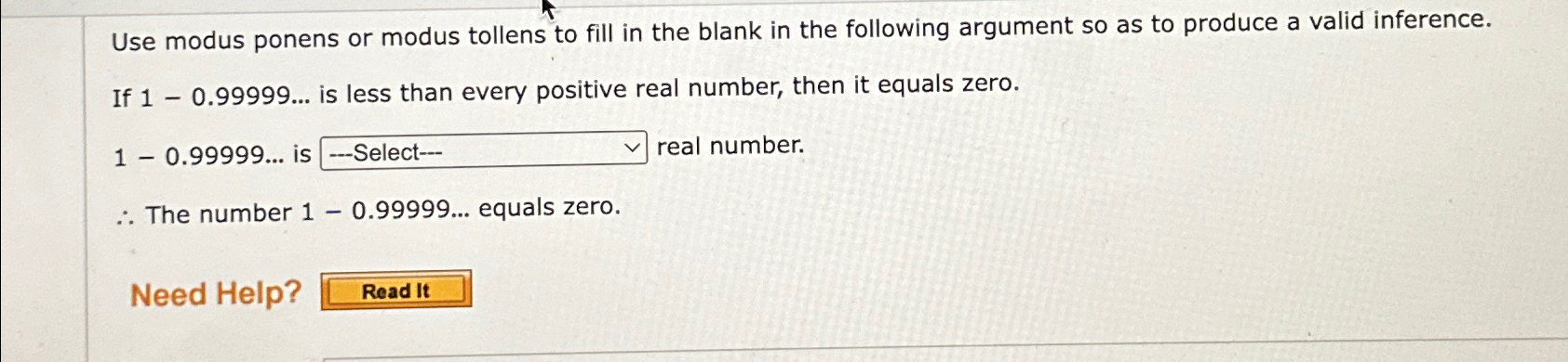 Solved Use modus ponens or modus tollens to fill in the | Chegg.com
