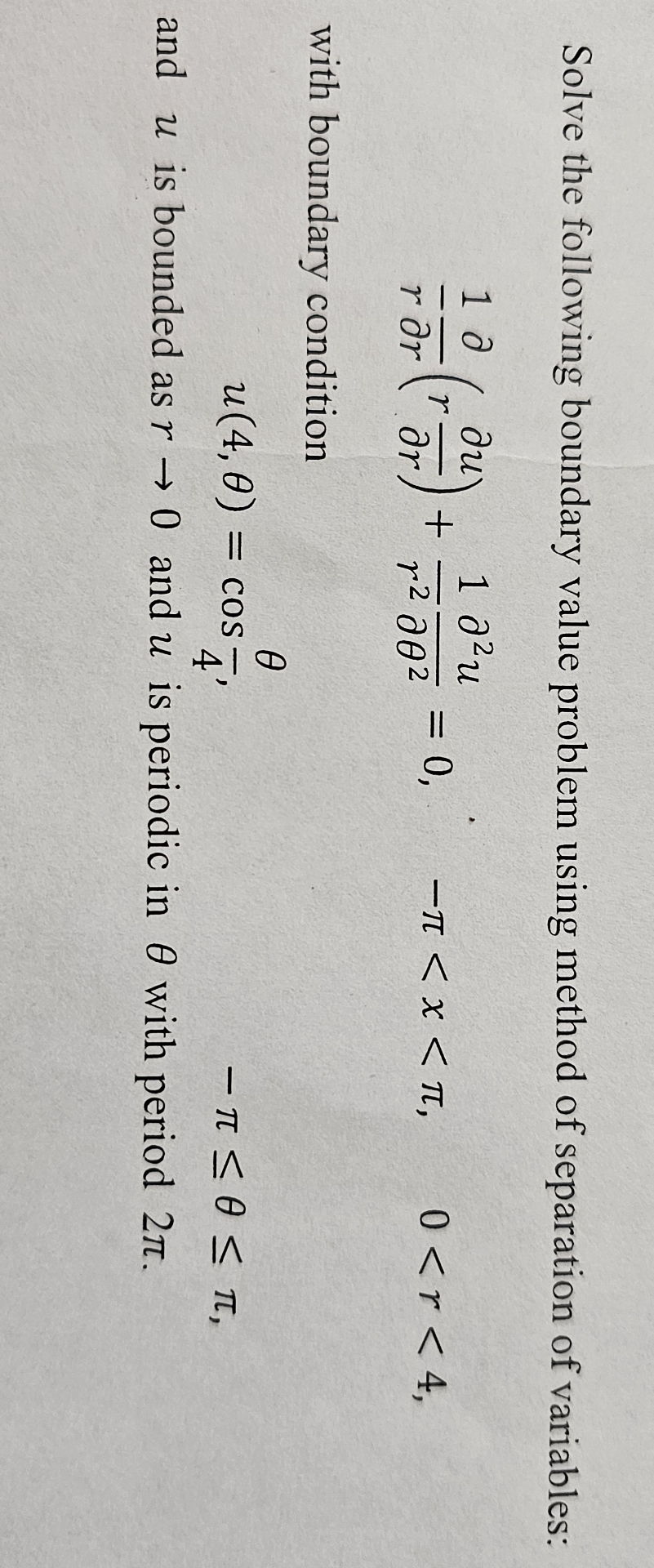 Solve the following boundary value problem using | Chegg.com
