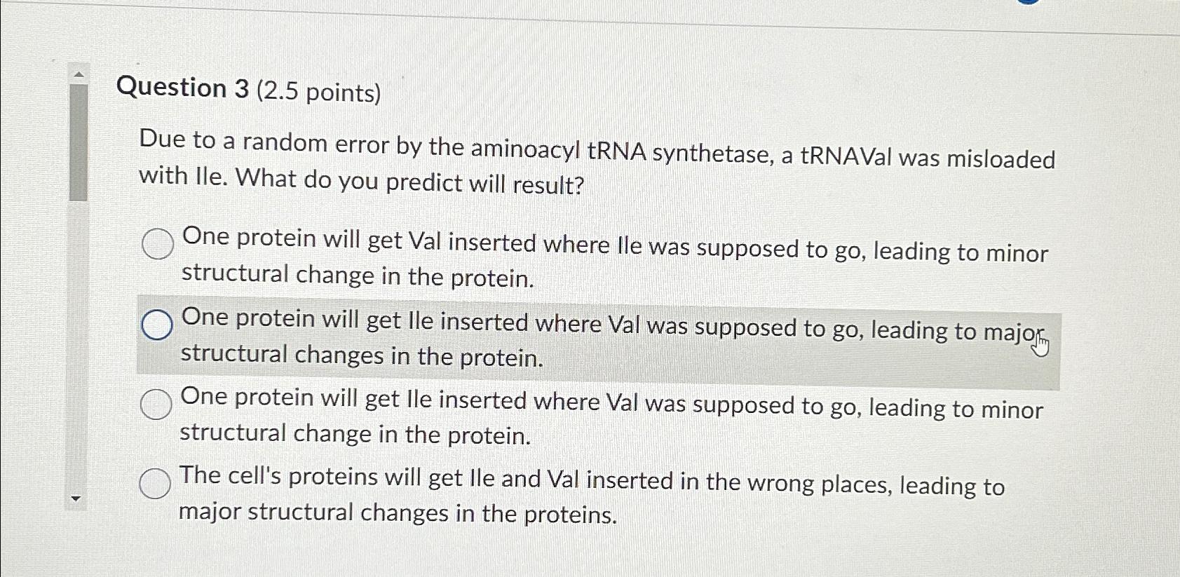 Solved Question 3 ( 2.5 ﻿points)Due to a random error by the | Chegg.com