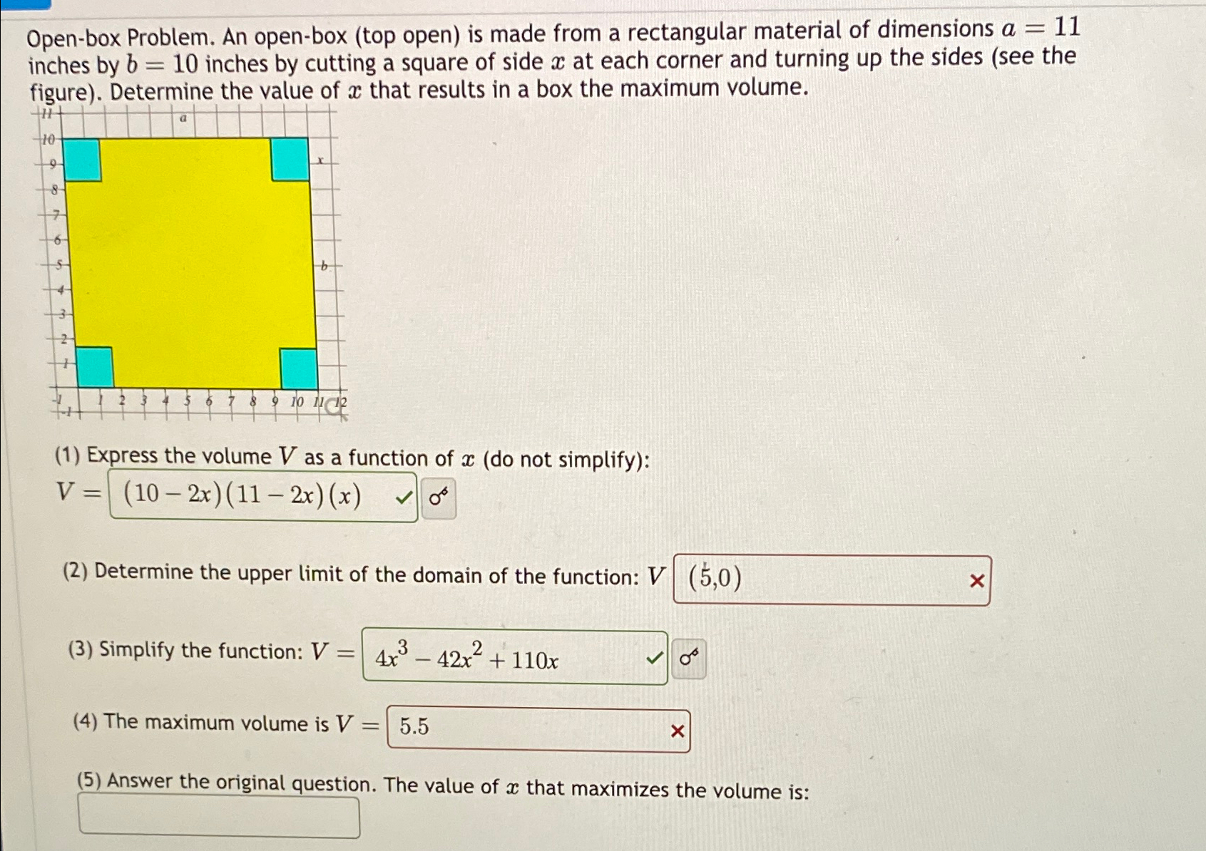 Solved Open-box Problem. An open-box (top open) ﻿is made | Chegg.com