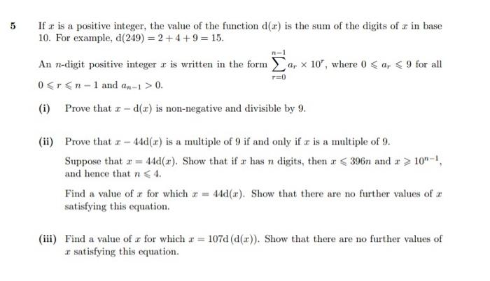 Solved If x is a positive integer, the value of the function | Chegg.com