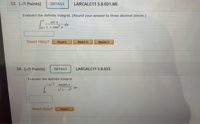 Solved 13. [-/1 Points) DETAILS LARCALC11 5.8.031.MI. | Chegg.com Solved 13. [-/1 Points) DETAILS LARCALC11 5.8.031.MI. | Chegg.com