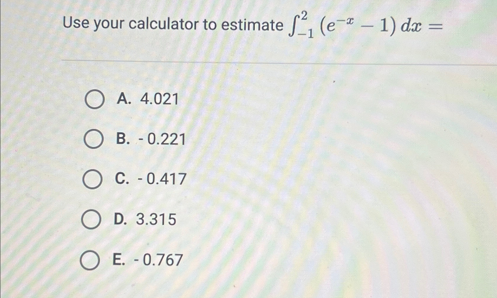 Solved Use your calculator to estimate | Chegg.com