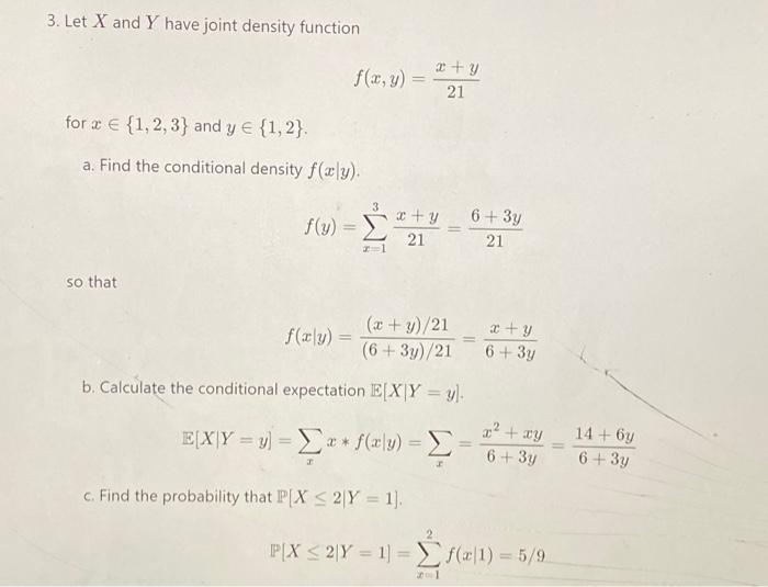 Solved formulas - f(x∣y)=f(y)f(x,y) - Cor(X,Y)=σX∗σYCov(X,Y) | Chegg.com
