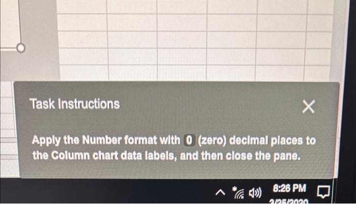 Task Instructions Apply the Number format with 0 | Chegg.com Task Instructions Apply the Number format with 0 | Chegg.com