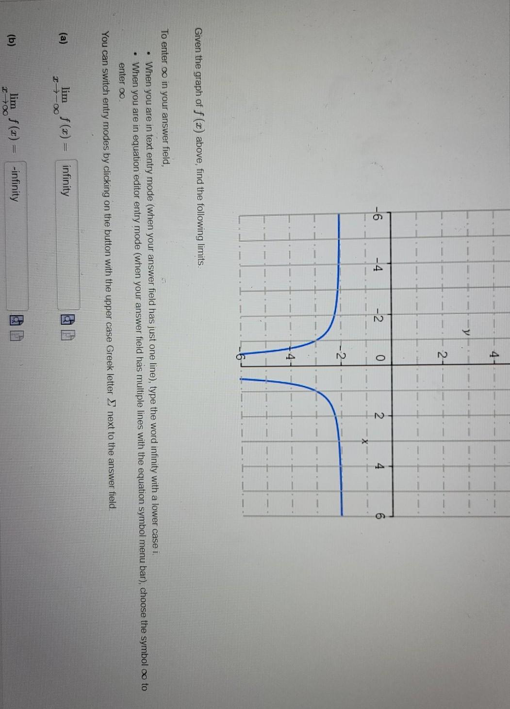 Solved 4 2 -6 -4 -2 0 2 4 6 -2- 4 Given the graph of f (2) | Chegg.com