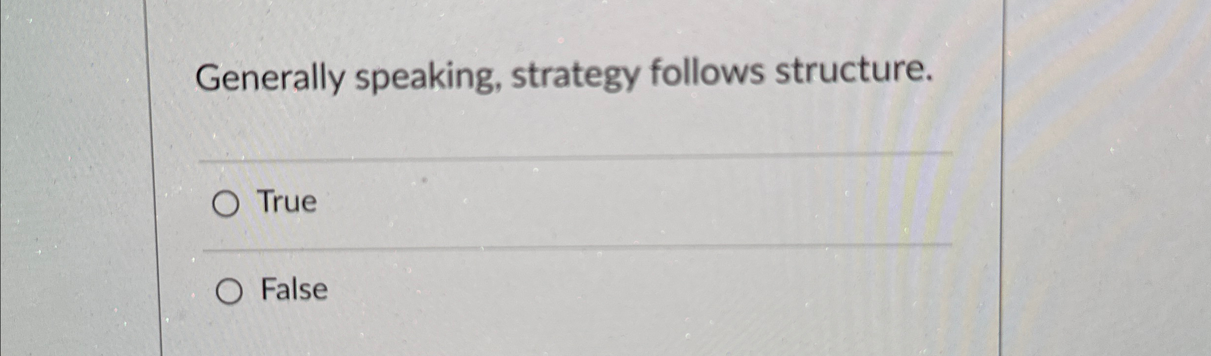 Solved Generally speaking, strategy follows | Chegg.com