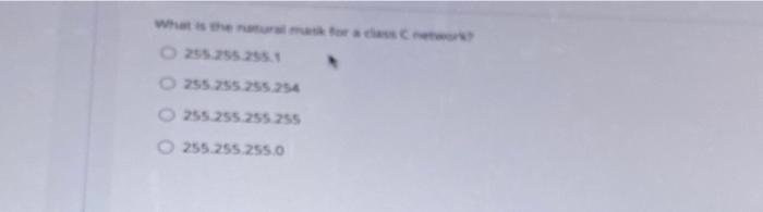 Solved 255.255.255 255.255.255.254 255.255.255.255 | Chegg.com