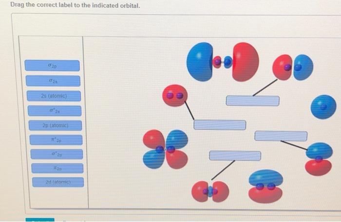 Solved Drag the correct label to the indicated orbital. 020 | Chegg.com