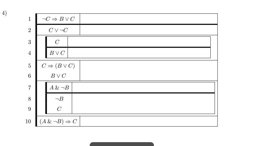 Solved 4) ) 1 -C = B VC 2 CV-C 3 с 4 BVC 5 C= (BVC) 6 BVC 7 | Chegg.com