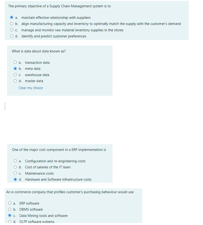 Solved Subject: Management Information System | Chegg.com