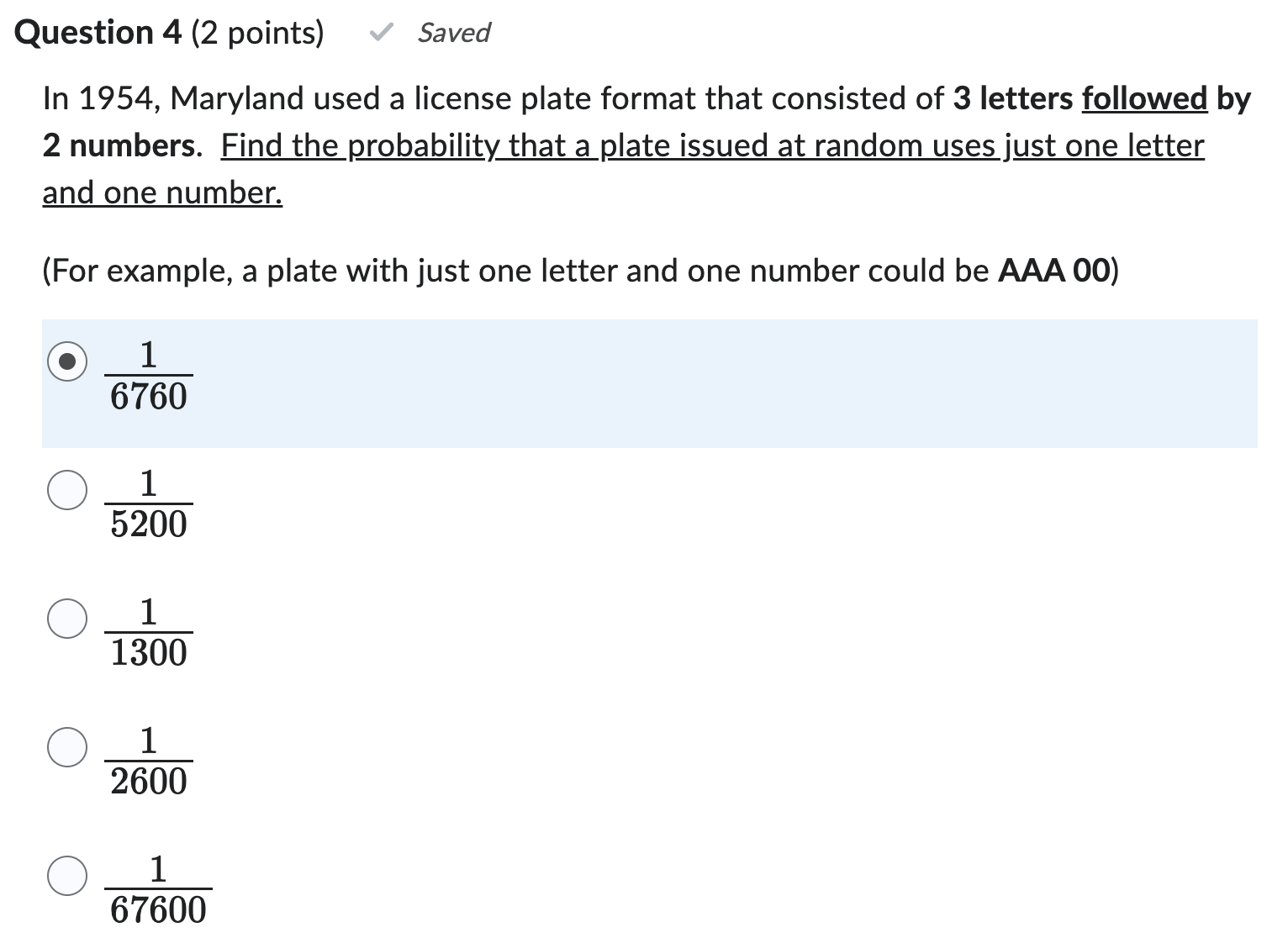 Solved Question 4 (2 ﻿points)In 1954, ﻿Maryland used a | Chegg.com