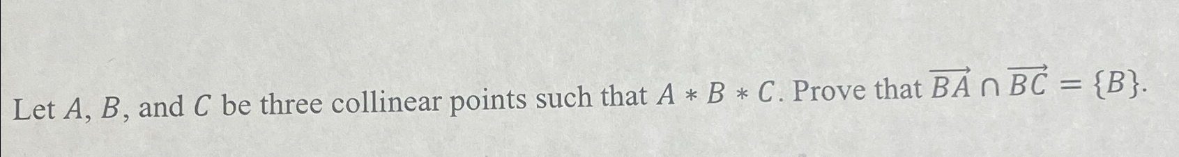 Solved Let A,B, ﻿and C ﻿be three collinear points such that | Chegg.com