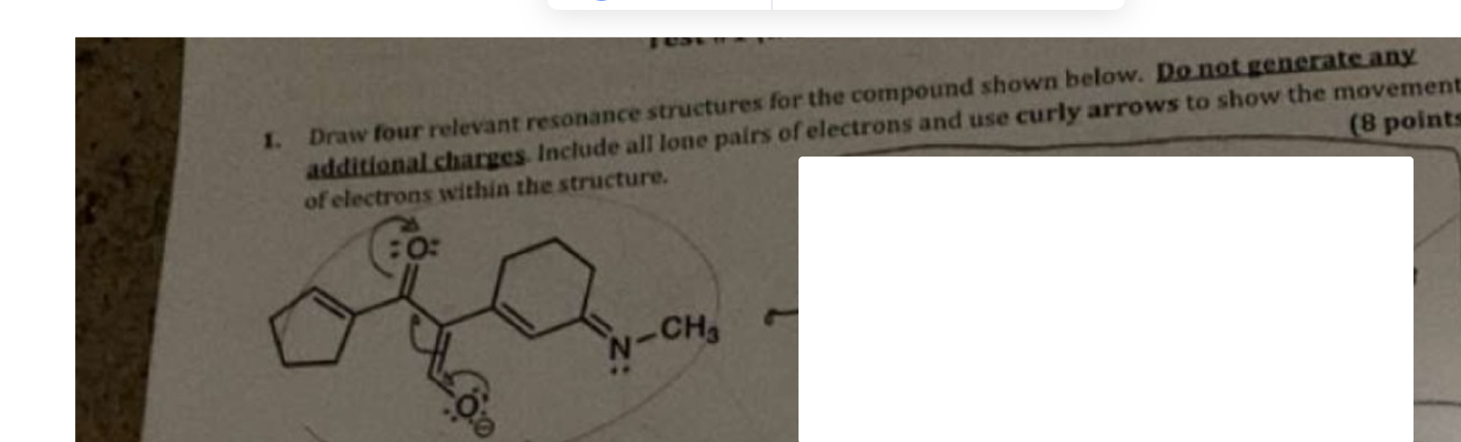 Solved Draw four relevant resonance structures for the | Chegg.com