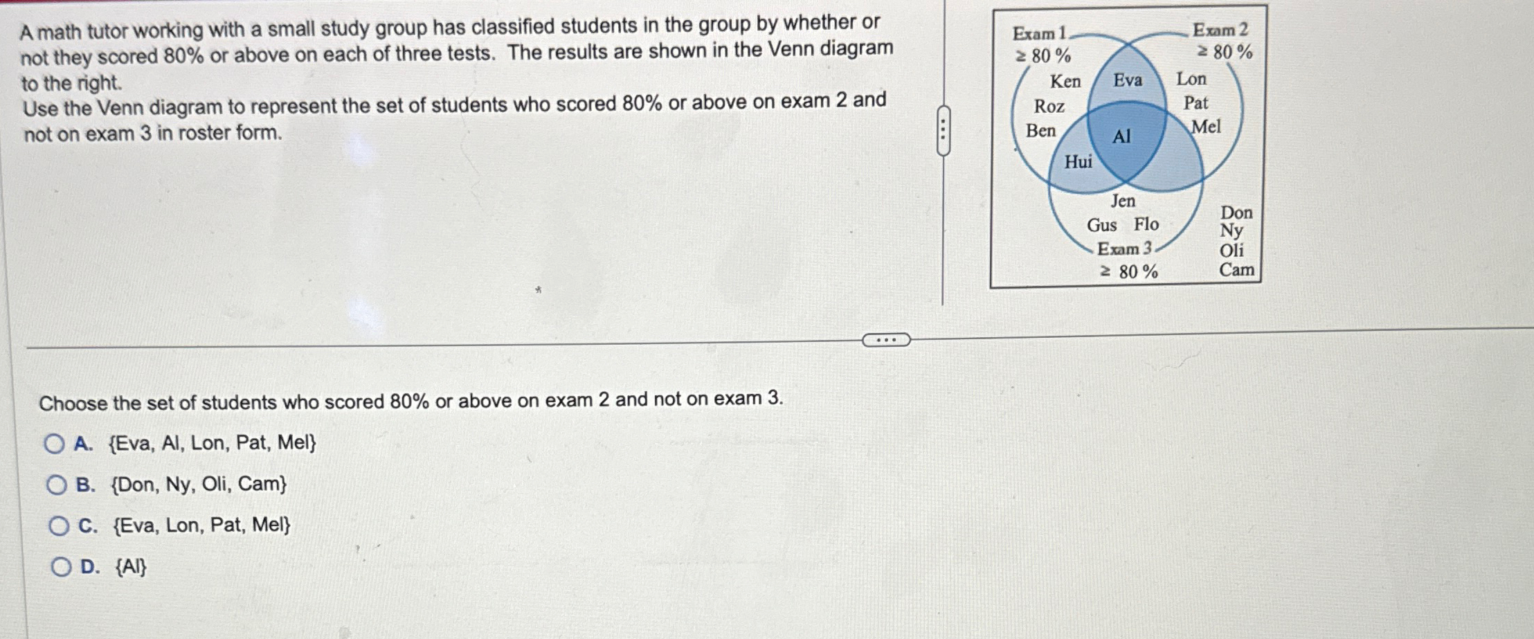 Solved A math tutor working with a small study group has | Chegg.com