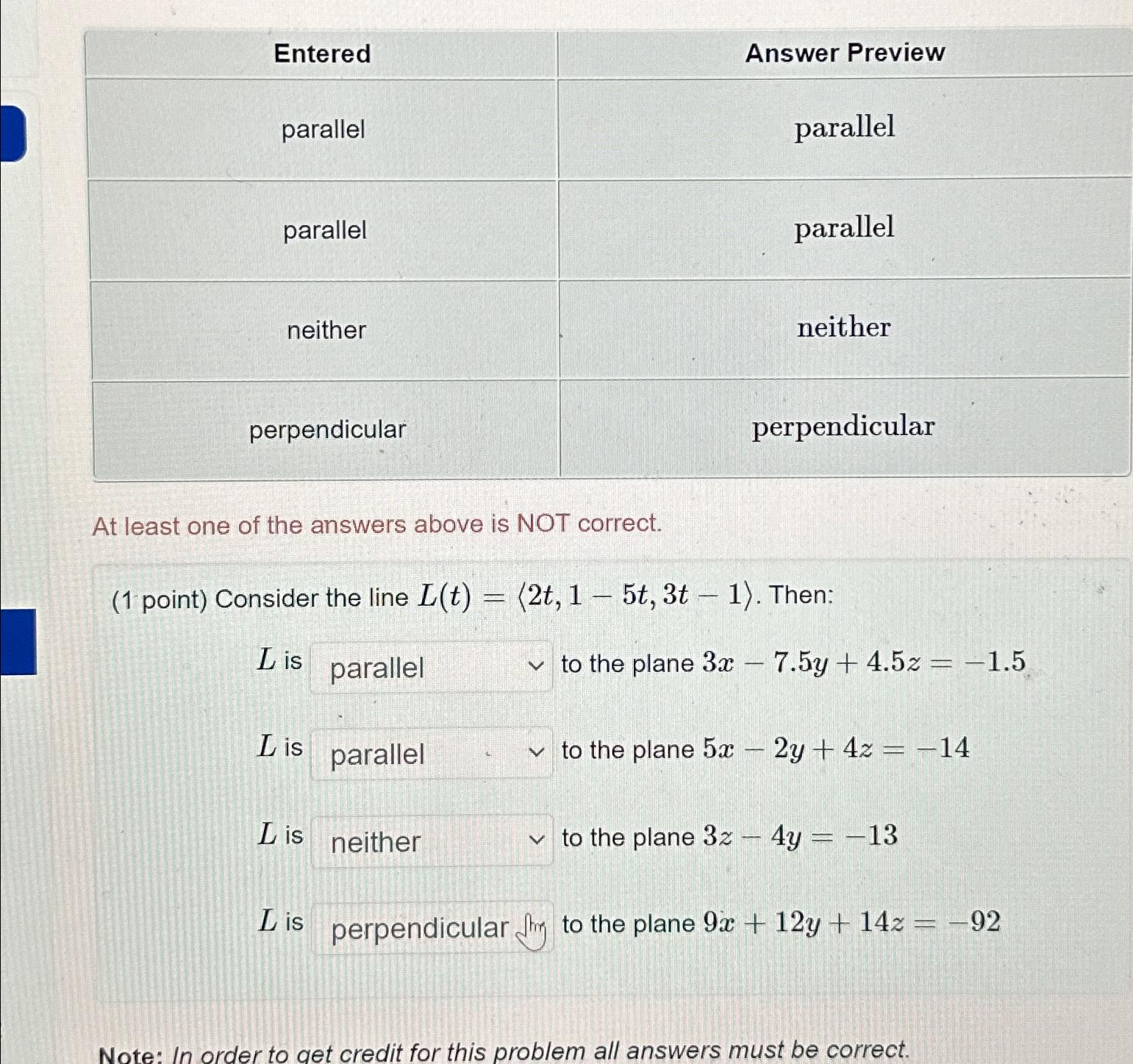 Solved \table[[Entered,Answer | Chegg.com