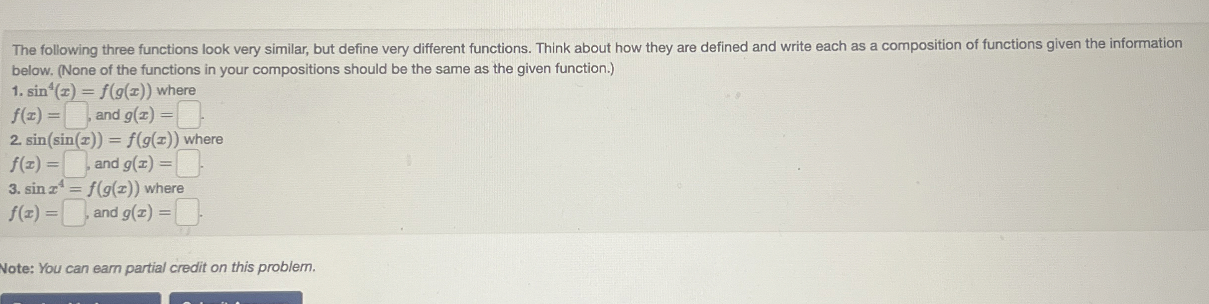 Solved The following three functions look very similar, but | Chegg.com