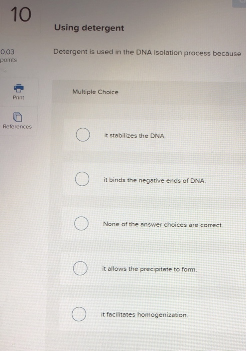 Solved Purpose of NaCl 7 In the DNA isolation process, cells | Chegg.com