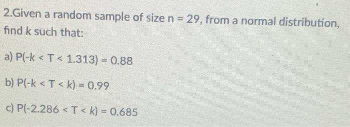 Solved Table A.4 Student t-Distribution Probability Table | Chegg.com