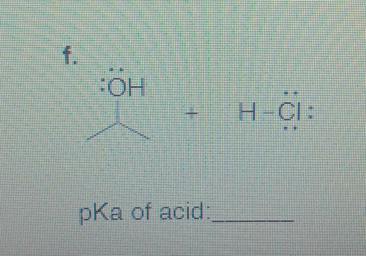 Solved pKa of acid: :OH H. CI: pKa of acid: | Chegg.com