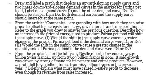 Draw and label a graph that depicts an upward-sloping | Chegg.com
