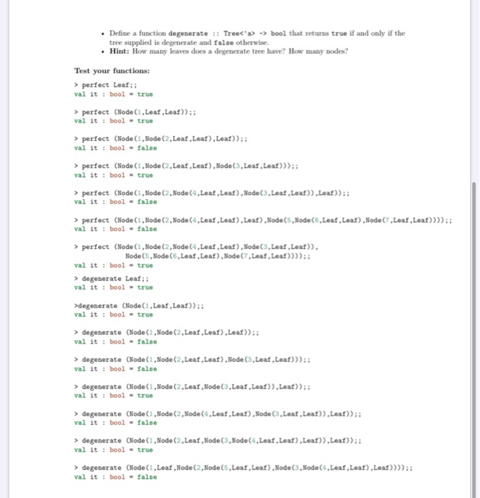 Solved Assignment 7: Recursive Data Types In this | Chegg.com