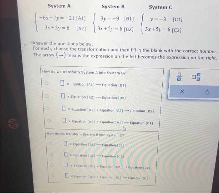 Solved System A System B System C Answer the questions | Chegg.com