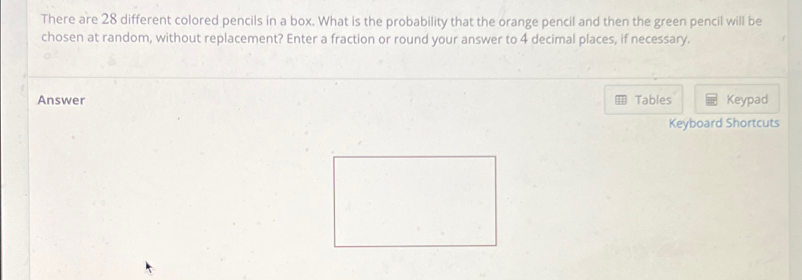 Solved There are 28 ﻿different colored pencils in a box. | Chegg.com