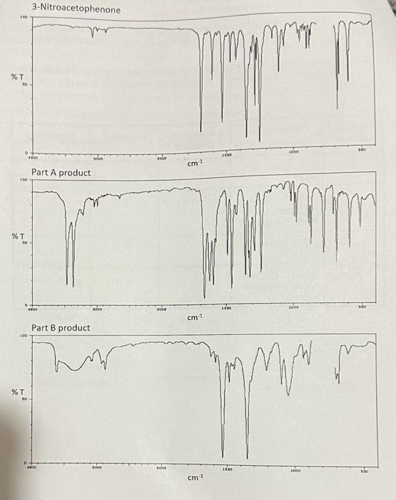 Solved 3-Nitroacetophenone Part A product Part B | Chegg.com