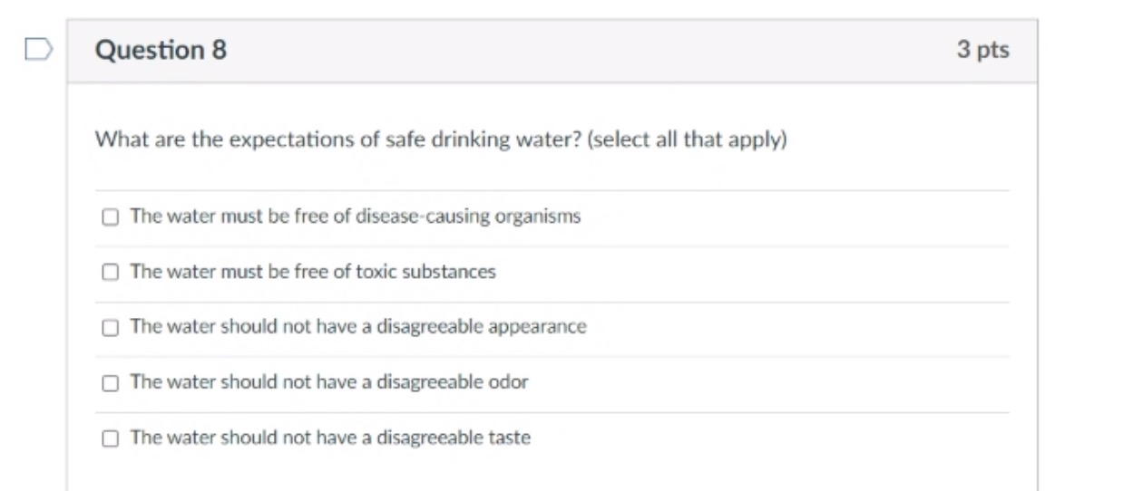 Solved Question 83 ﻿ptsWhat are the expectations of safe | Chegg.com