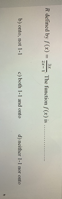 Solved Consider the function f: R\) – R defined by f(x) = 3x | Chegg.com