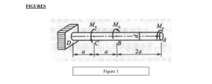 Solved Q1 A bar is fixed at one end at point D. Torsion at | Chegg.com