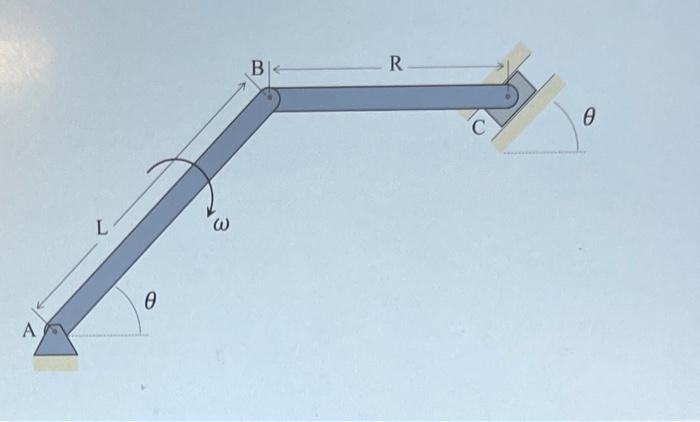 Solved The mechanism shown below is formed by rods AB and | Chegg.com