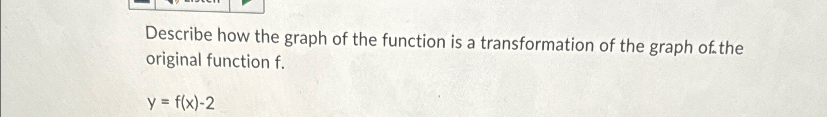 Solved Describe how the graph of the function is a | Chegg.com