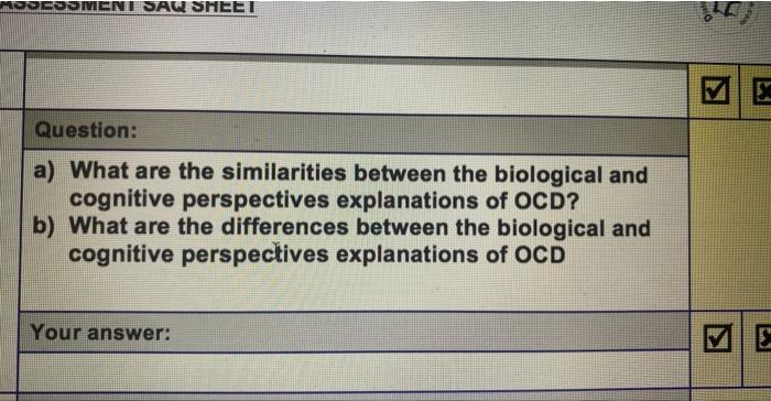 Solved Question: a) What are the similarities between the | Chegg.com