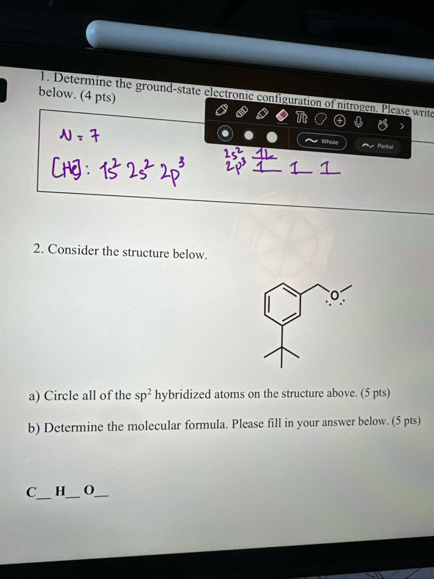 [Solved]: Number 2 please Consider the structure below. a)