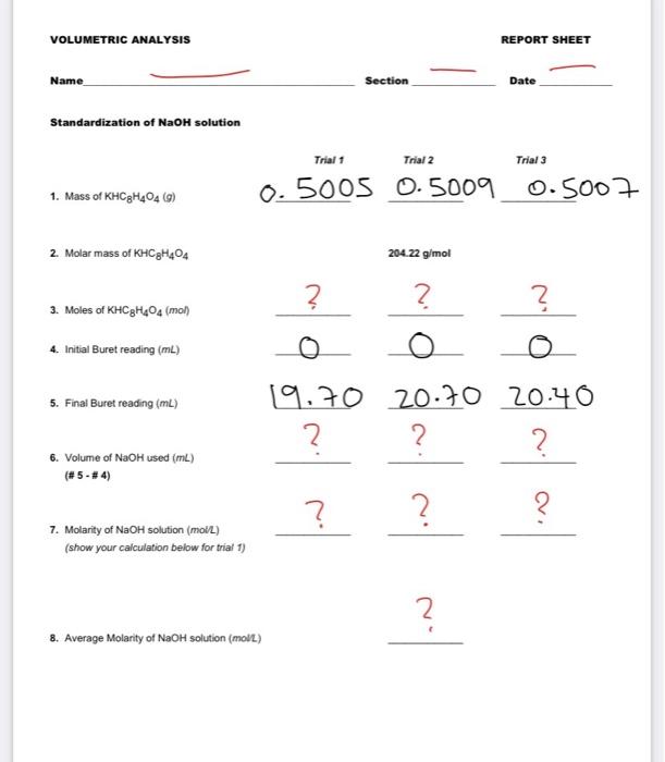 Solved EXPERIMENTAL PROCEDURE PART A: PREPARE THE BURET WITH | Chegg.com