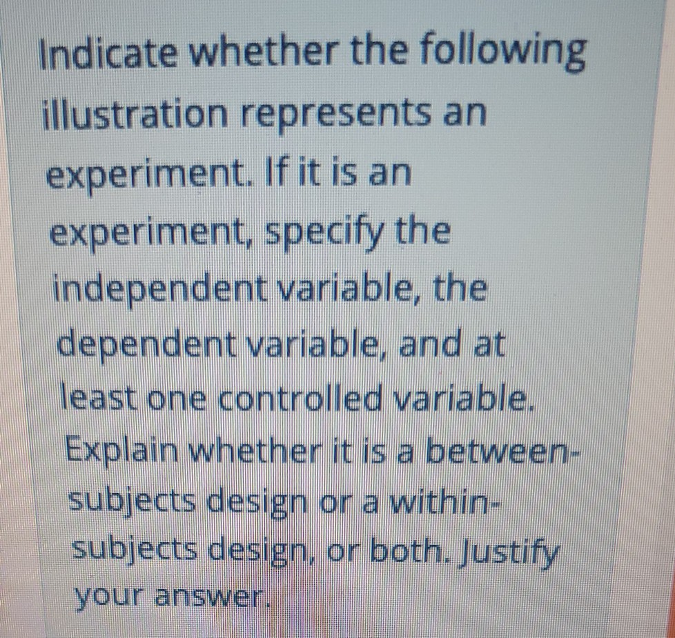 Solved Indicate whether the following illustration | Chegg.com