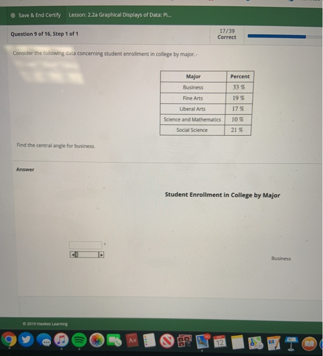 Solved Save & End Certify Lesson: 2.2a Graphical Displays of | Chegg.com