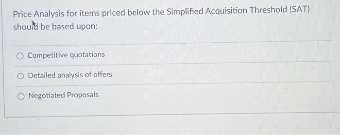 Solved Price Analysis for items priced below the Simplified | Chegg.com