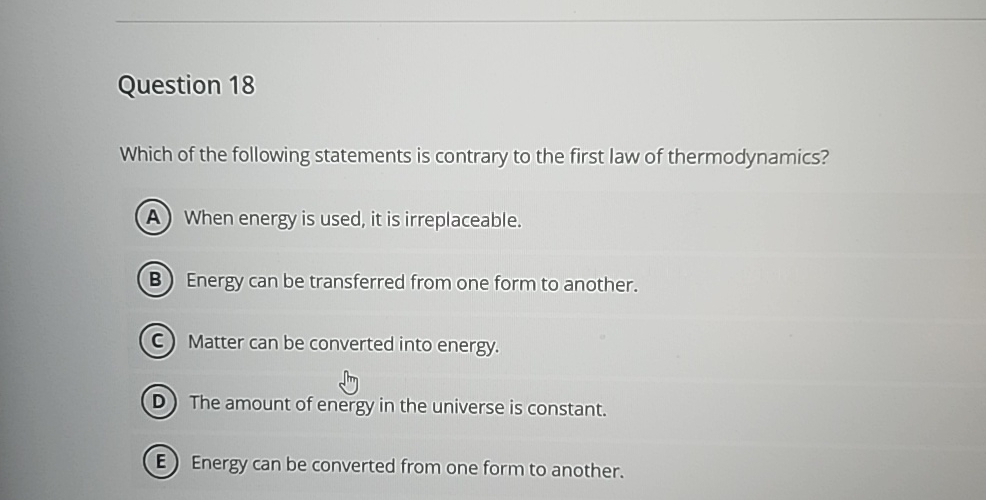Solved Question 18Which of the following statements is | Chegg.com