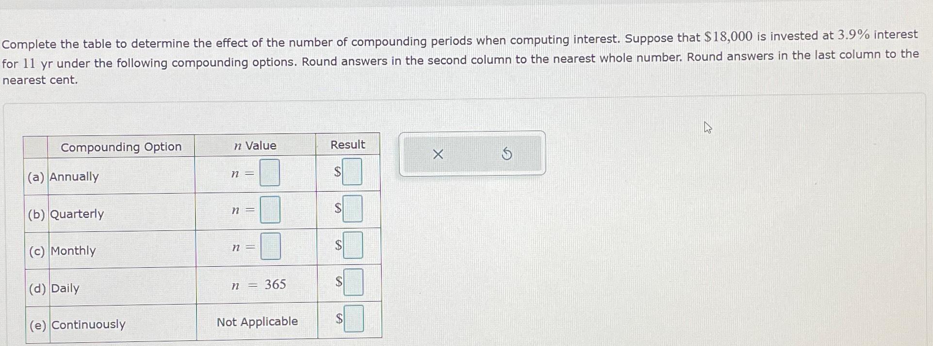 Solved Complete the table to determine the effect of the | Chegg.com