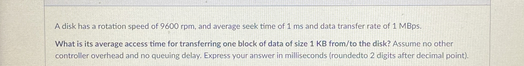 Solved Suppose the cache access time is 1 ﻿ns, ﻿main memory | Chegg.com
