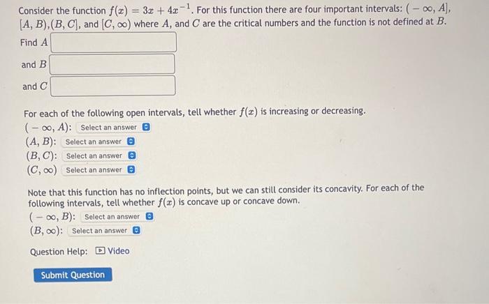 [solved] Consider The Function F X 3 X 4 X { 1} Fo