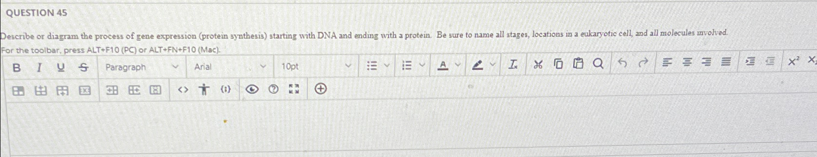 Solved QUESTION 45Describe or diagram the process of gene | Chegg.com