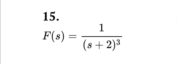 Solved Finding inverse Laplace transforms Find the inverse | Chegg.com