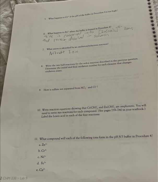 Solved can you answer the postlab questions and the | Chegg.com