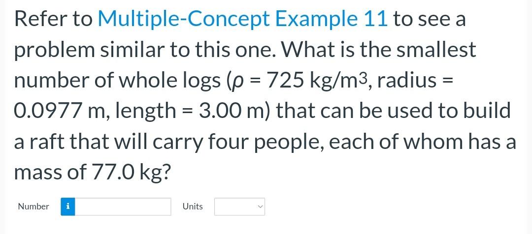 Solved Refer to Multiple-Concept Example 11 to see a problem | Chegg.com
