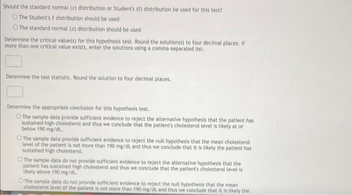 Solved High cholesterol is one of the major risk factors for | Chegg.com